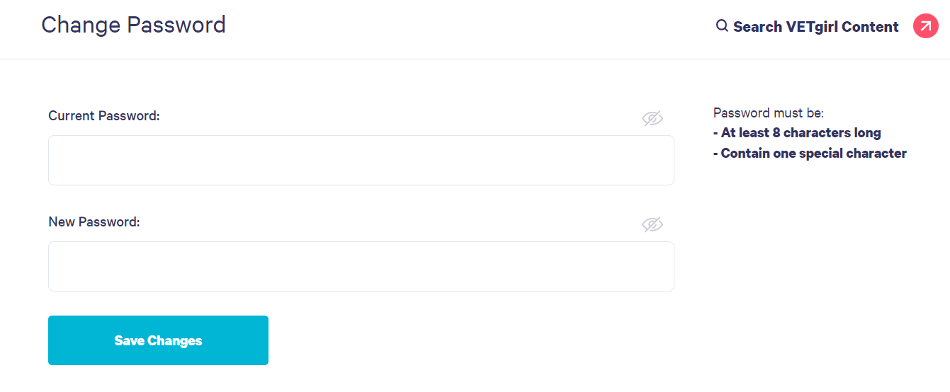 How do I change or reset my password?
