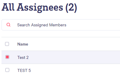 How do I remove team members from an assignment?